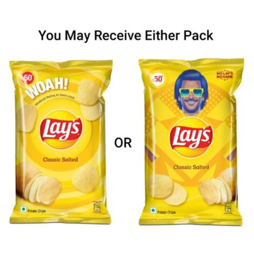 Lay's Classic Potato Chips - Salted, 130Gram is Halal, Install Mustakshif