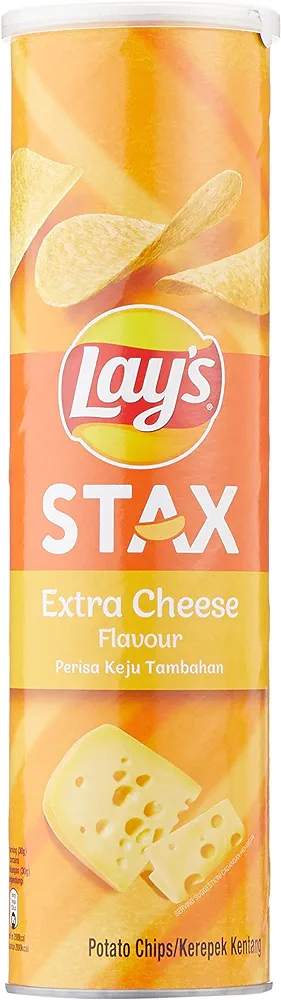 Lays Stax Extra Cheese Potato Crisps, 135g is not Halal, Install Mustakshif