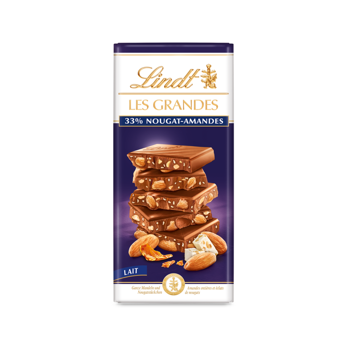 Check Halal status of Lindt LES GRANDES Milk Nougat Almond Tablet 150g ...