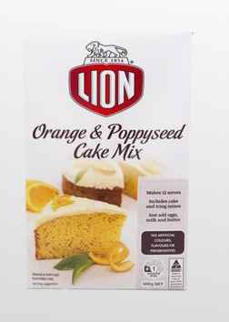 Check Halal status of Lion Orange and Poppy Seed Cake Mix, Install ...