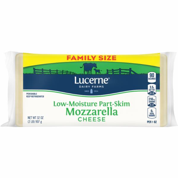 Lucerne Dairy Farms Family Size, Cheese Low-Moisture Part-Skim ...