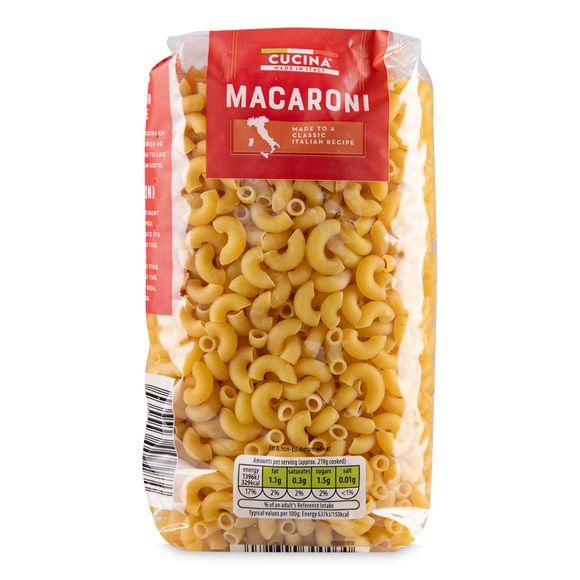 Check Halal, vegan, vegetarian status of Cucina Macaroni Pasta 500g ...