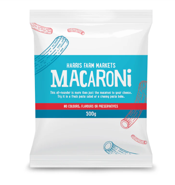 HARRIS FARM Pasta Macaroni 500g is Halal, Install Mustakshif