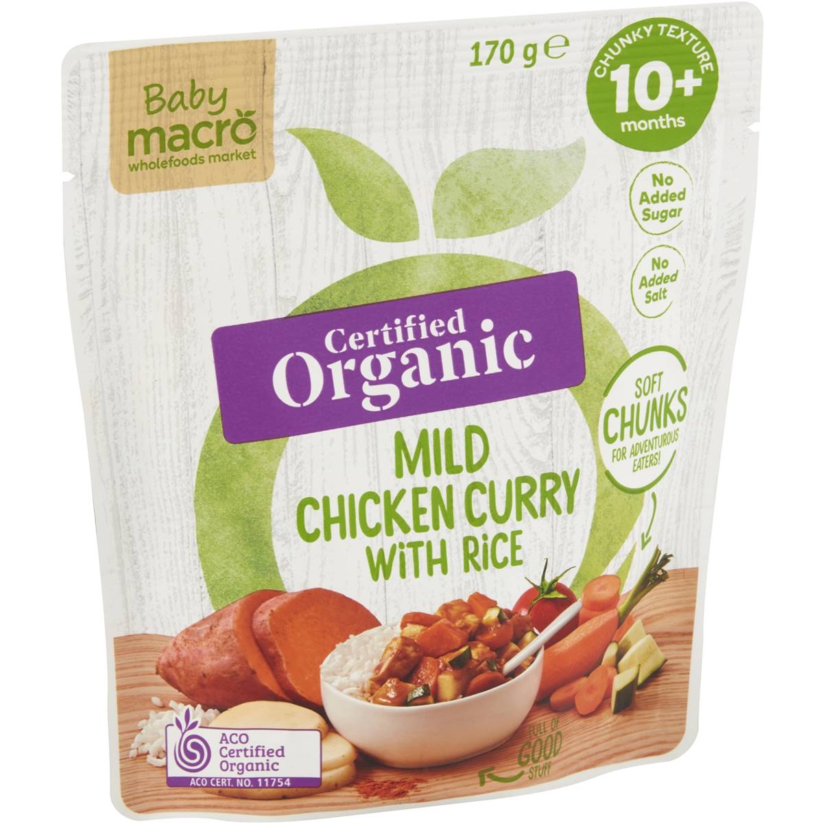 Macro Baby Organic Mild Chicken Curry With Rice 10+ Months 170g is not ...