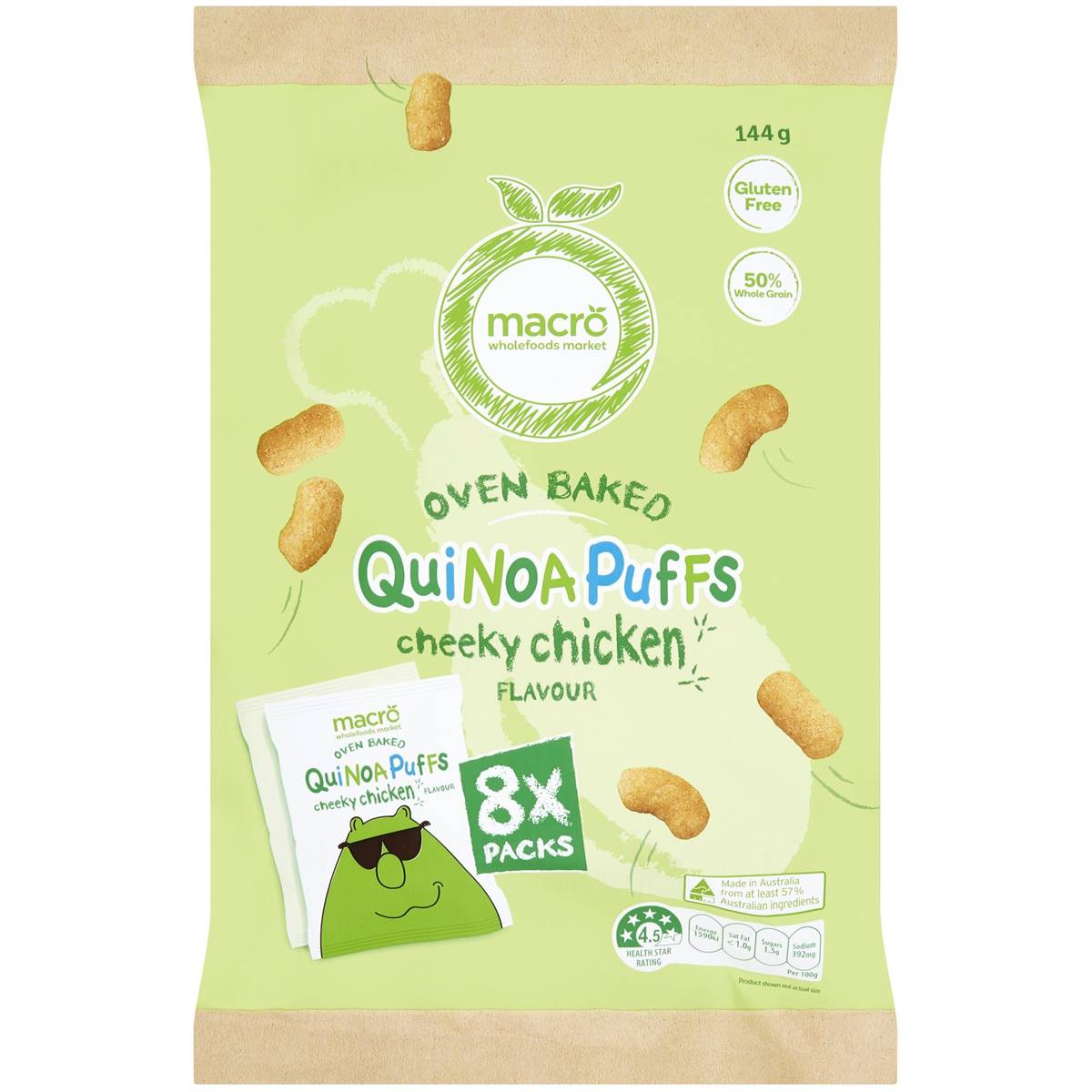 Macro Quinoa Puffs cheeky chicken flavour is not Halal, Install Mustakshif