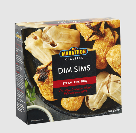 Check Halal status of Marathon Dim Sims 500g, Install Mustakshif