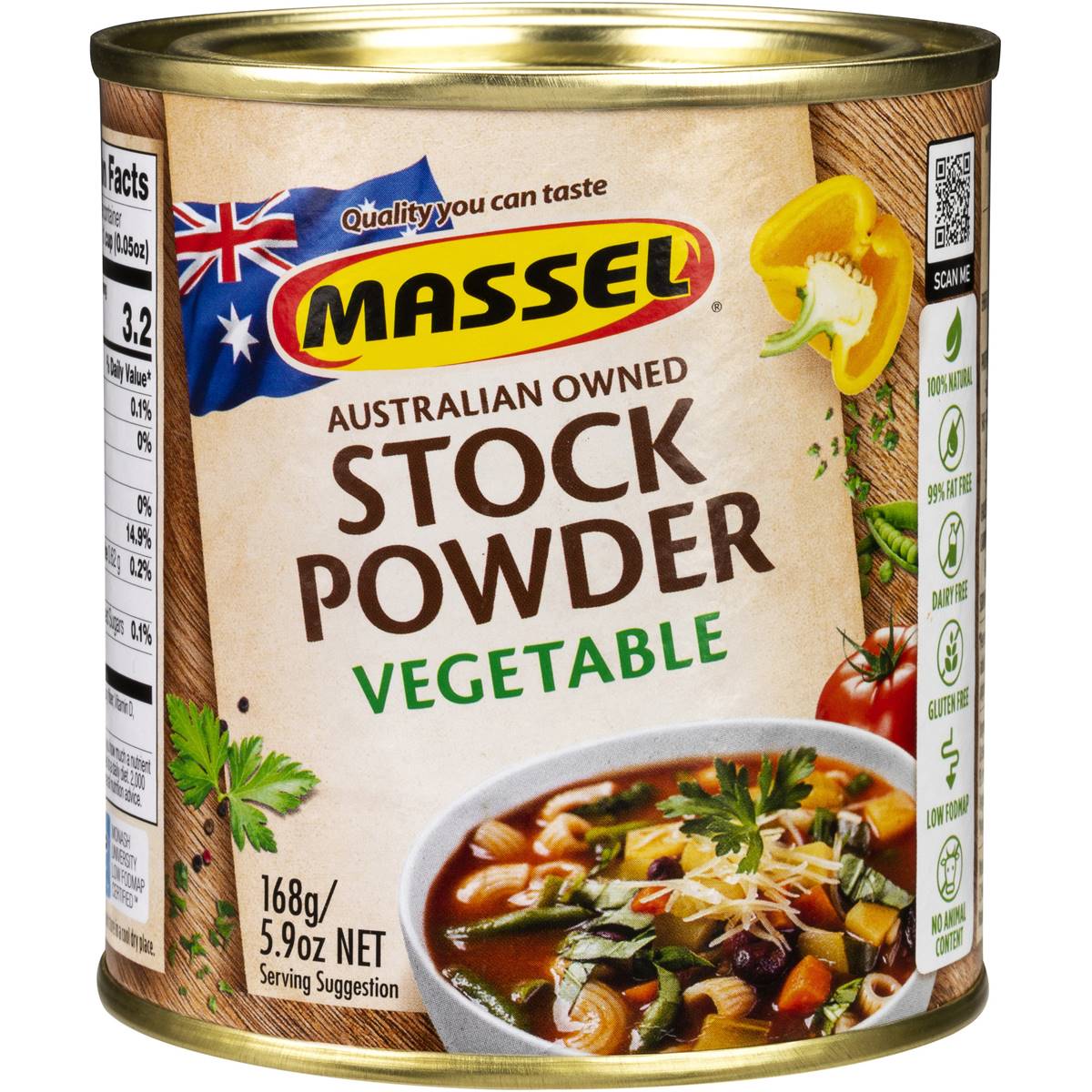 Check Halal, gluten-free status of Massel Stock Powder Vegetable 168g ...