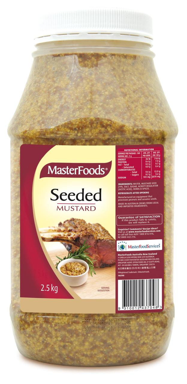 Check Halal status of Masterfoods Seeded Mustard 2.5kg, Install Mustakshif