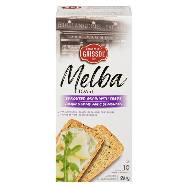 Boulangerie Grissol Sprouted Grain Melba Toast with Seeds 350 g is ...