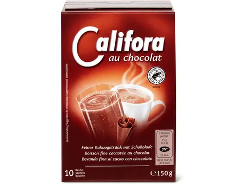 Migros Califora · Cocoa drink · with chocolate 10 x 15g is not Halal ...