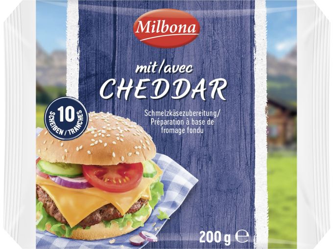 Check Halal, gluten-free status of Milbona Cheddar Processed Cheese ...