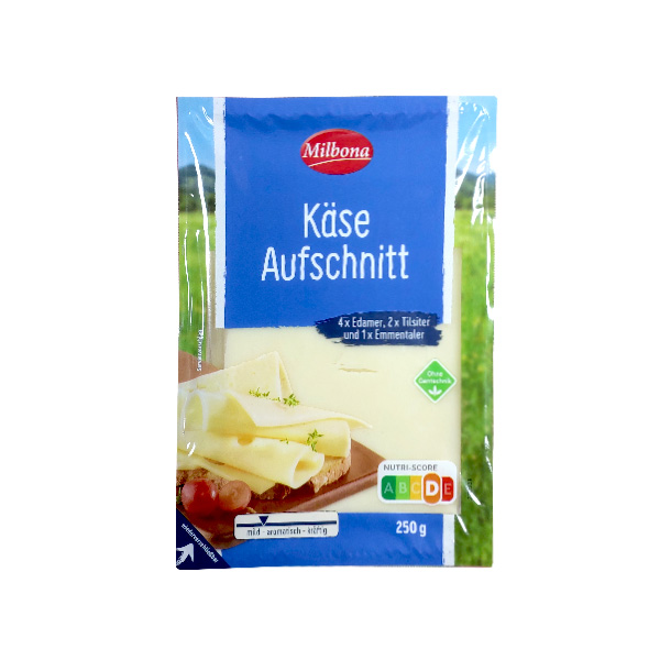 Check Halal status of Milbona Cheese “Käseaufschnitt”, 250 g, Install ...