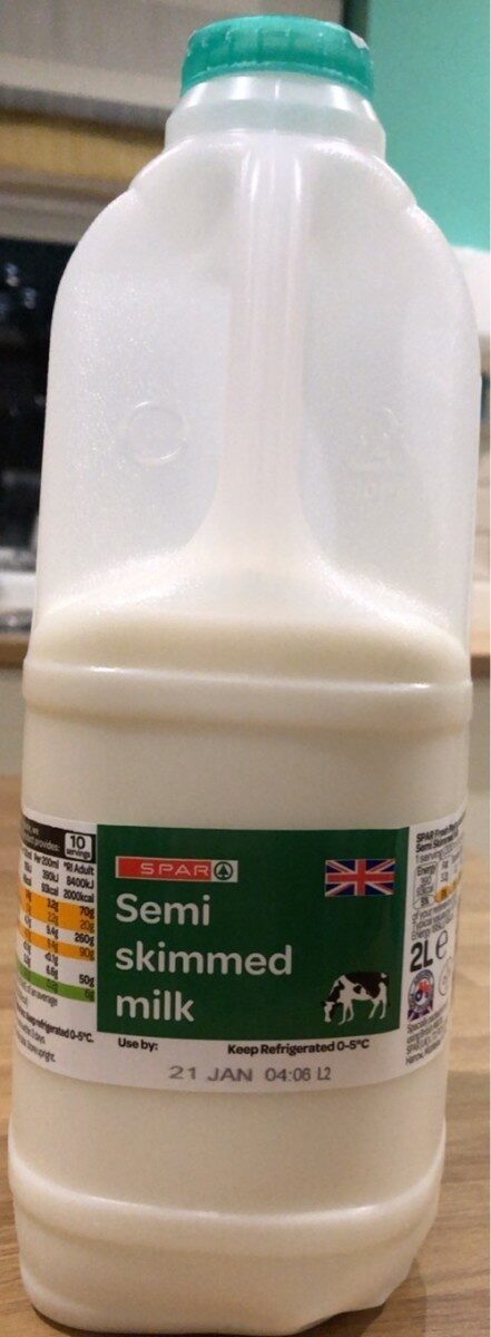 Spar Semi Skimmed Milk 2 Litre is halal suitable | Halal Check