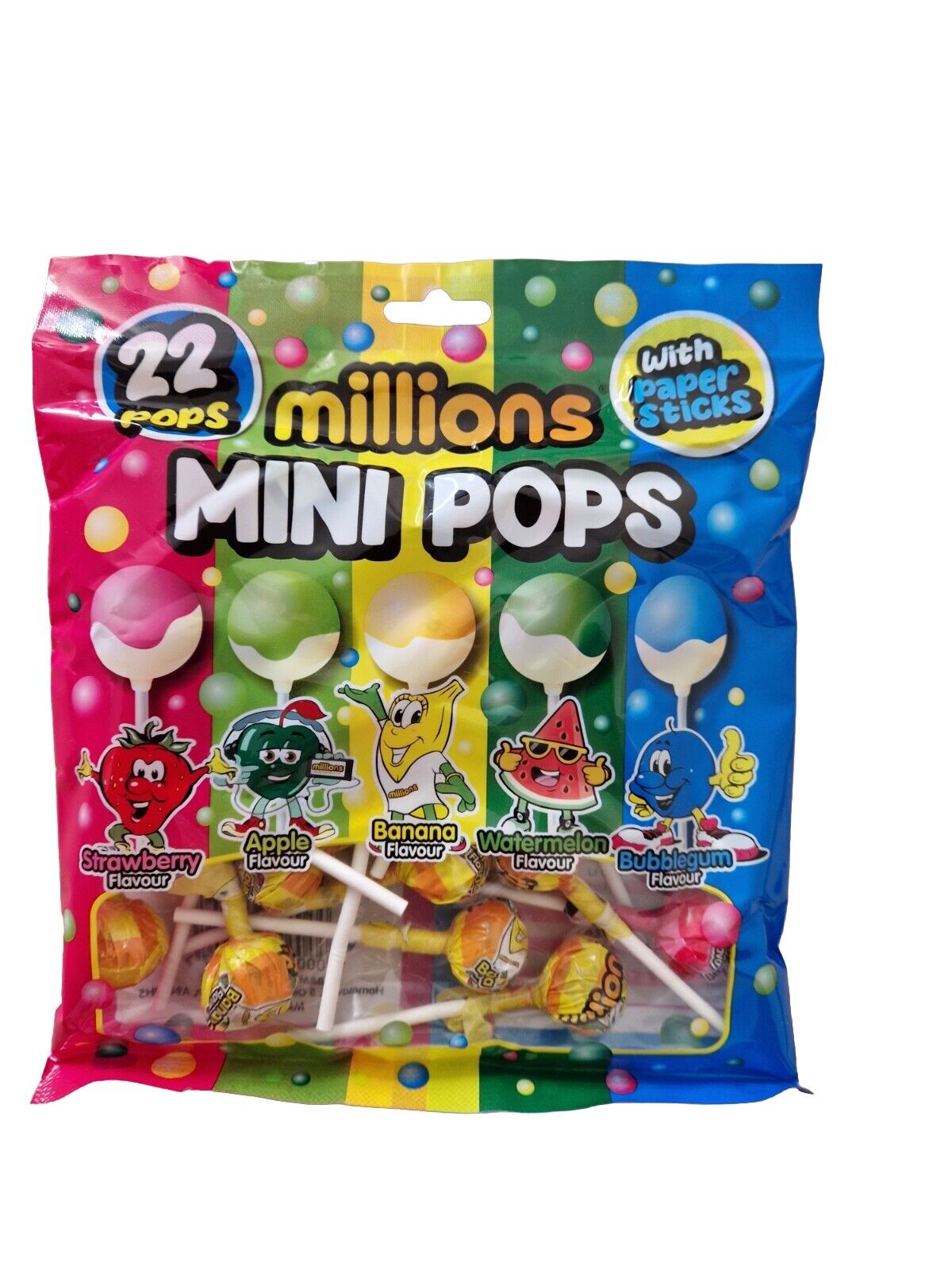 Check Halal status of Millions Mini Pops Lollipops 22pk With Paper ...