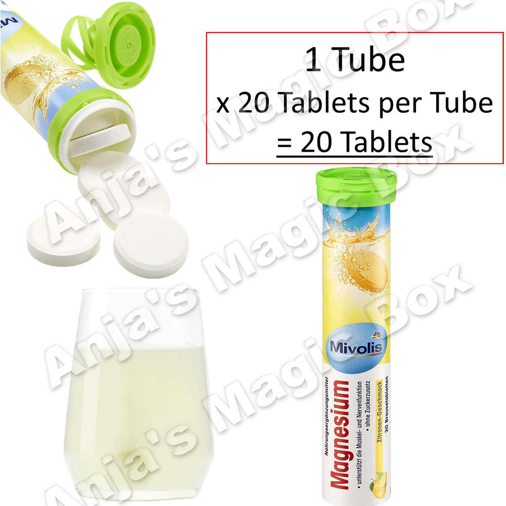 Mivolis Magnesium Effervescent Tablets 20 St 82 G- ingredients need to ...