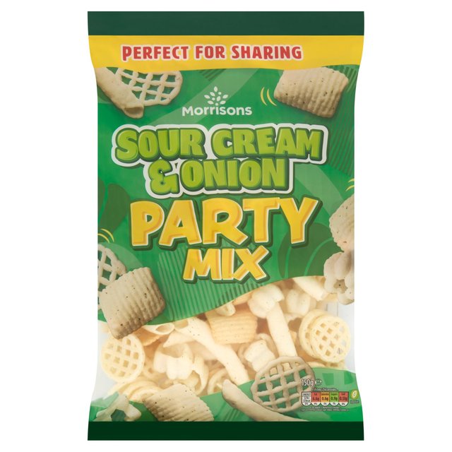 Morrisons Sour Cream & Onion Party Mix 150g is Halal, Install Mustakshif