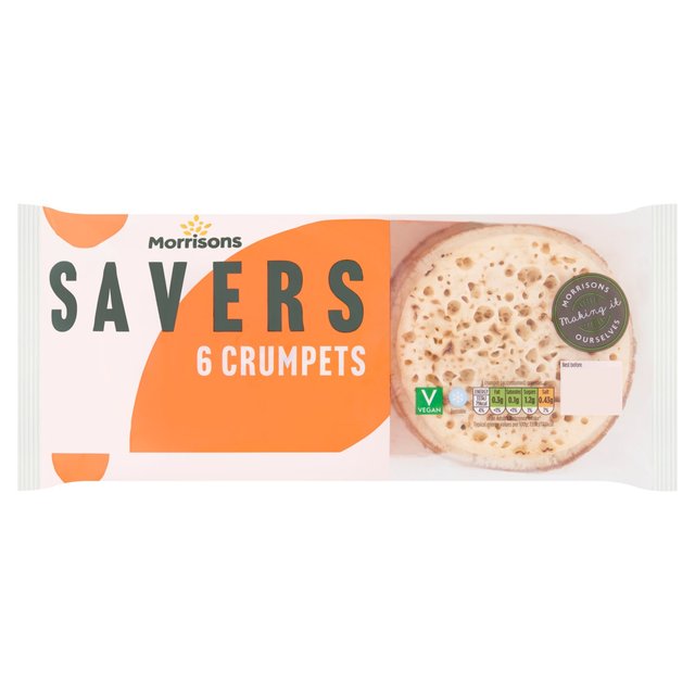 Check Halal, vegan, vegetarian status of Morrisons Savers Crumpets 6 ...