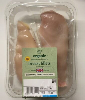 Check Halal status of M&S Organic Free Range Chicken Breast Fillets ...