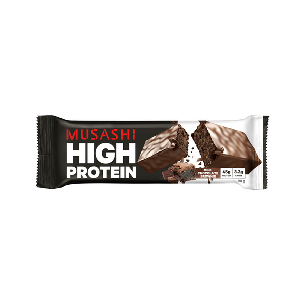 Musashi High Protein Bar Chocolate Brownie, Low Carb, 90g is not halal ...