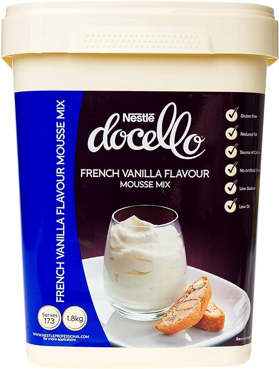Nestle Docello French Vanilla Flavour Mousse Mix, 1.8kg is not Halal ...