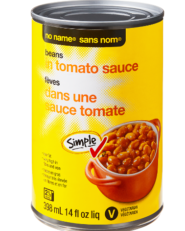 No Name Beans in Tomato Sauce - 398 ml is halal suitable | Halal Check