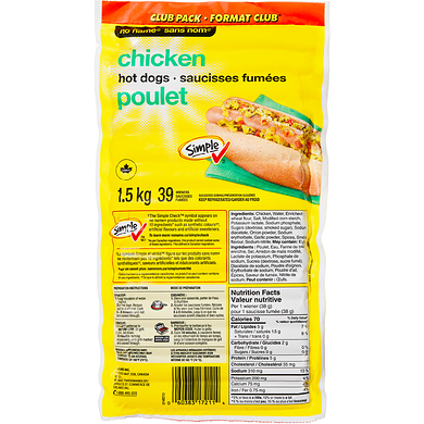 No Name Hot Dogs Chicken Club Pack - 1.5 kg is not Halal, Install ...