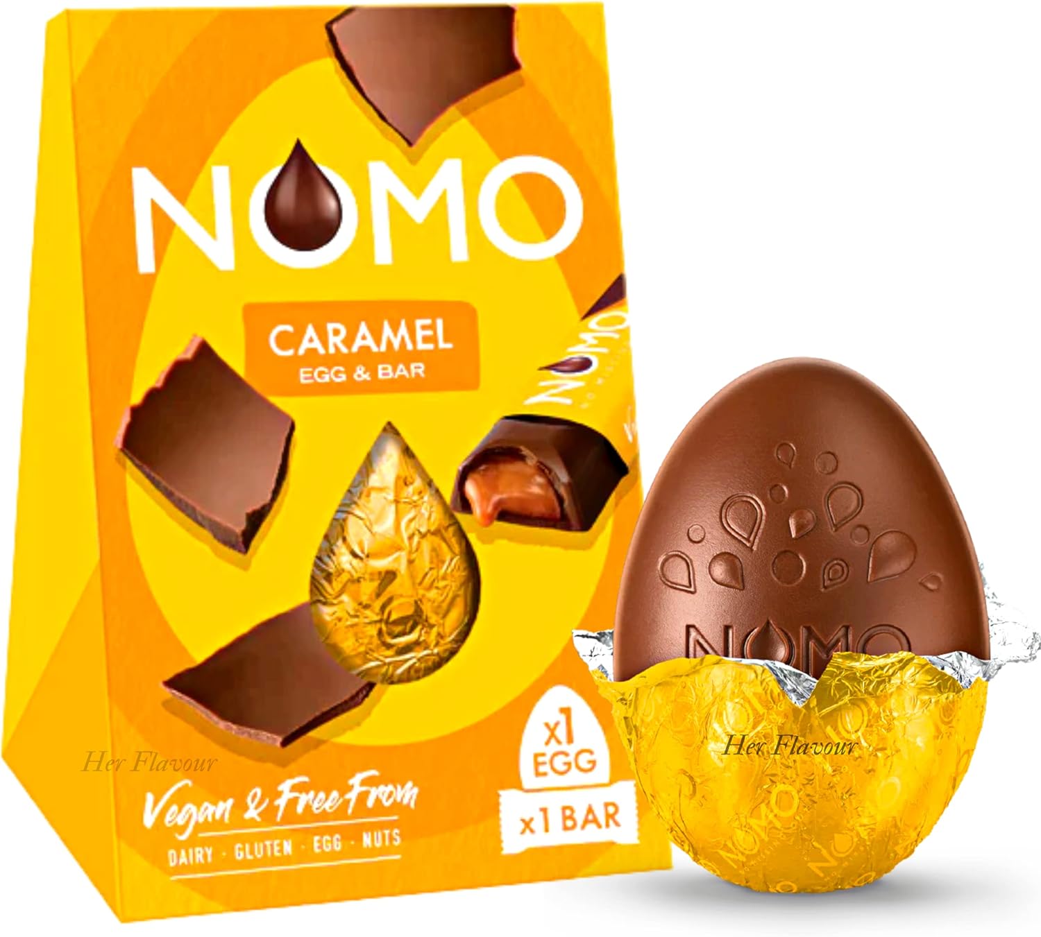 Nomo Easter Egg - Caramel Choc Egg + Mini Bars 87g is Halal, Install ...