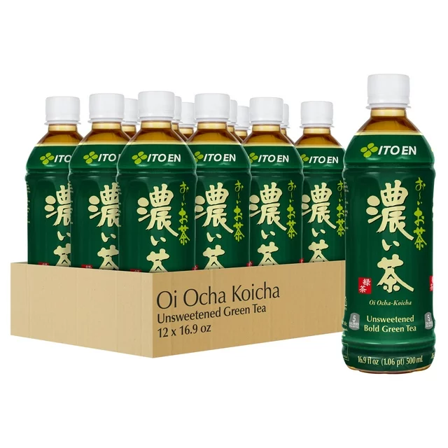 Ito En Oi Ocha Unsweetened Bold Green Tea, 16.9 fl oz (12-Pack) is ...