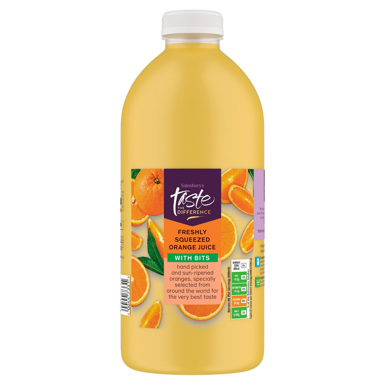 Sainsbury's Taste the Difference Freshly Squeezed Orange Juice with ...
