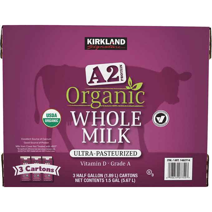 Check Halal, kosher status of Kirkland Signature Organic Whole Milk, A2 ...