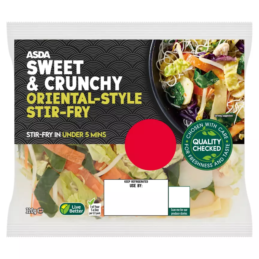 ASDA Sweet & Crunchy Oriental-Style Stir-Fry 320g is Halal, Install ...