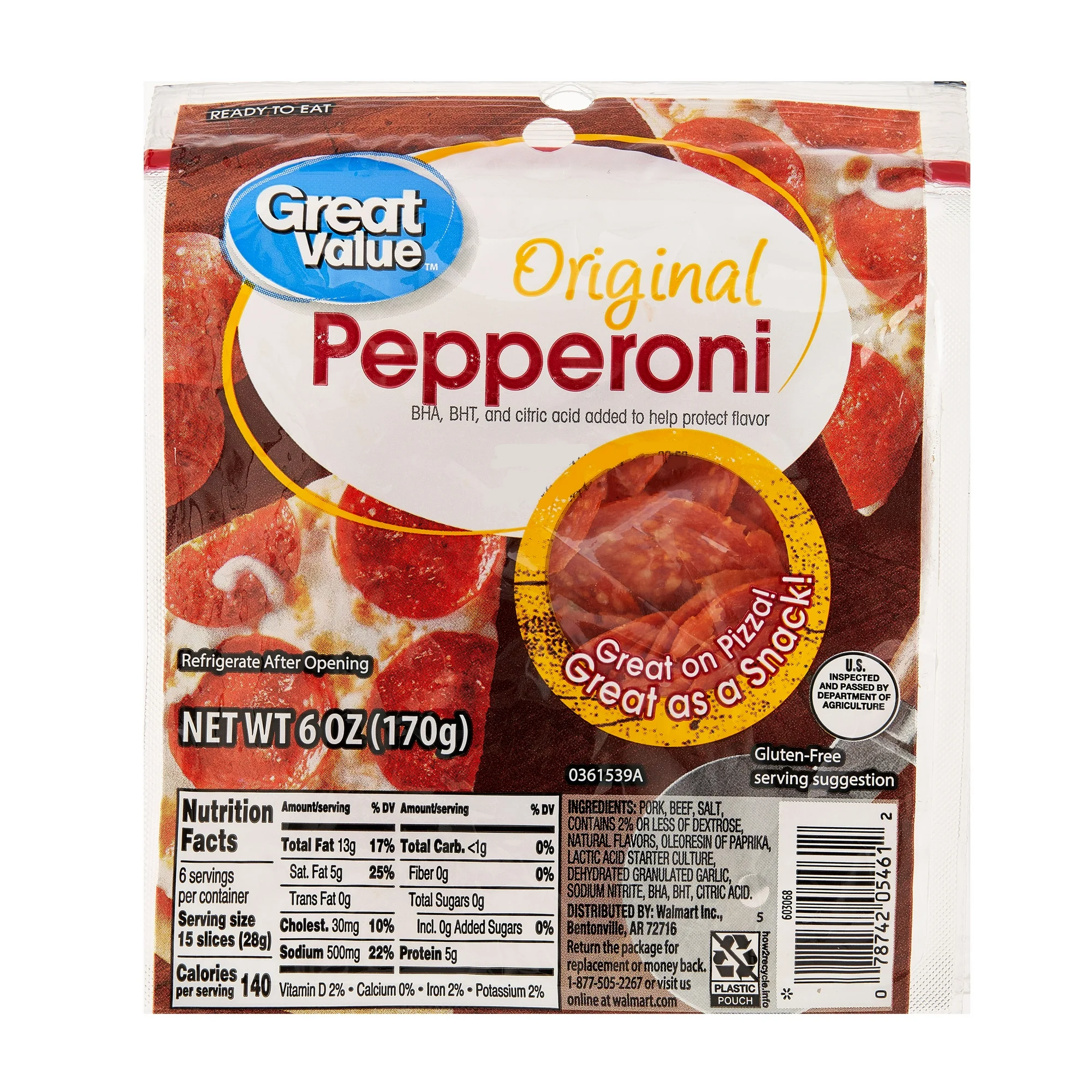 Great Value Original Pepperoni, 6 oz is not Halal, Install Mustakshif