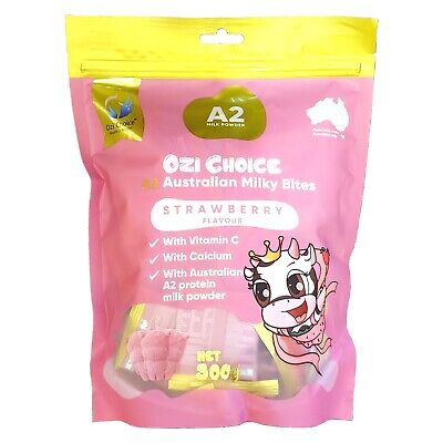 Ozi Choice A2 Calcium Milky Bites Mini Bag Kids Nutritious Strawberry ...