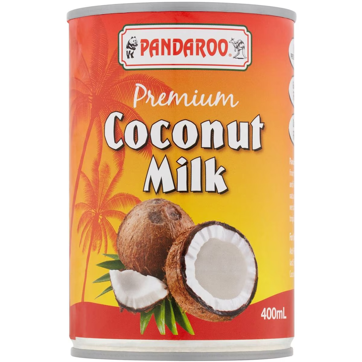 Pandaroo Coconut Milk 400ml is not halal, gluten-free | Halal Check