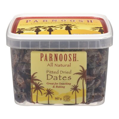 Check Halal status of PARNOOSH Pitted Honey Dates 907 g, Install Mustakshif