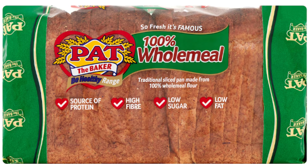 할랄 확인상태 정보Pat The Baker 베이커 패트 100% 통밀 두꺼운 슬라이스 빵 800g Mustakshif 설치