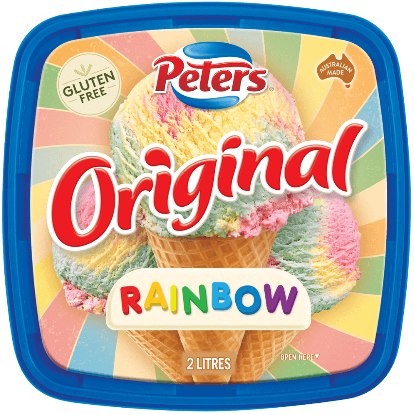 Peters Original Rainbow Ice Cream 2l Is Not Halal Gluten free Halal