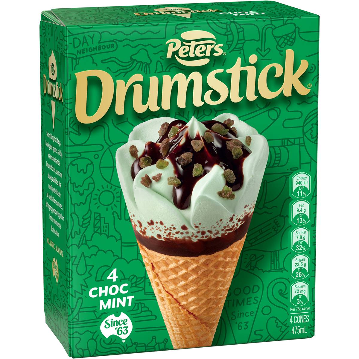 Peters Drumstick Chocolate Mint 4 Pack Is Halal Suitable Halal Check Peters Drumstick Chocolate Mint 4 Pack Is Halal Suitable Halal Check