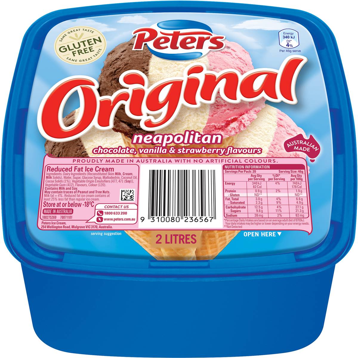 Peters Original Neapolitan Ice Cream 2l Is Not Halal Halal Check