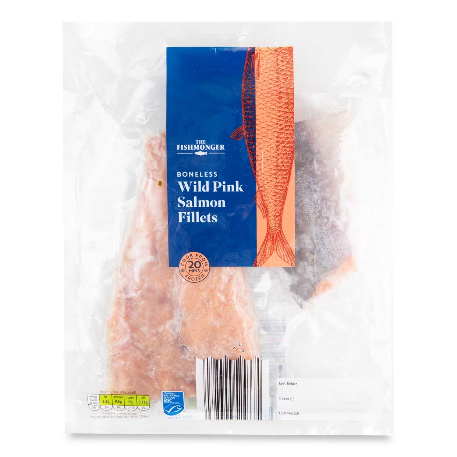 Check Halal status of The Fishmonger Boneless Wild Pink Salmon Fillets ...