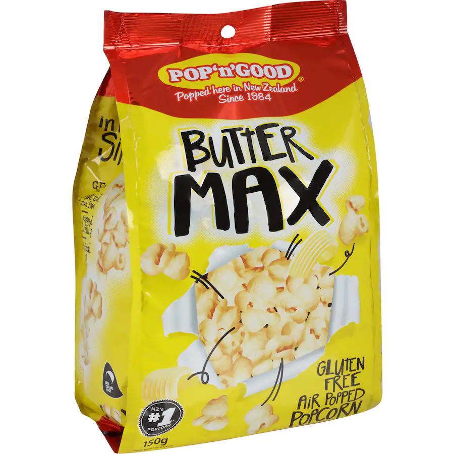 Pop N Good Popcorn Butter Max 150g is Halal, Install Mustakshif