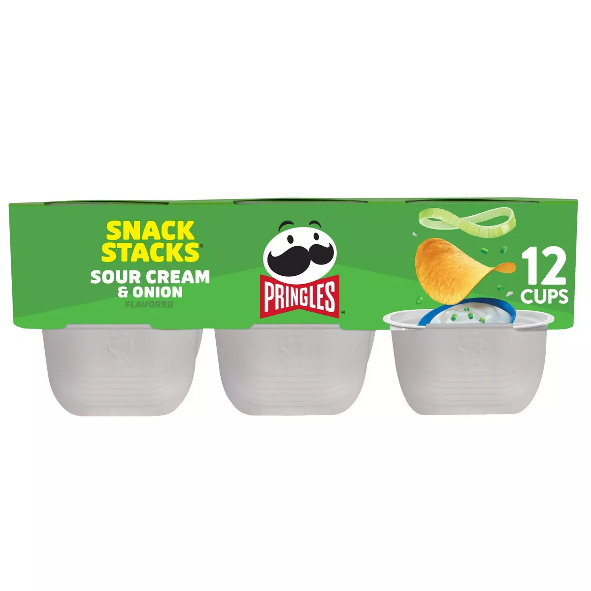 Pringles Snack Stacks Sour Cream & Onion Potato Crisps Chips - 8.8oz ...