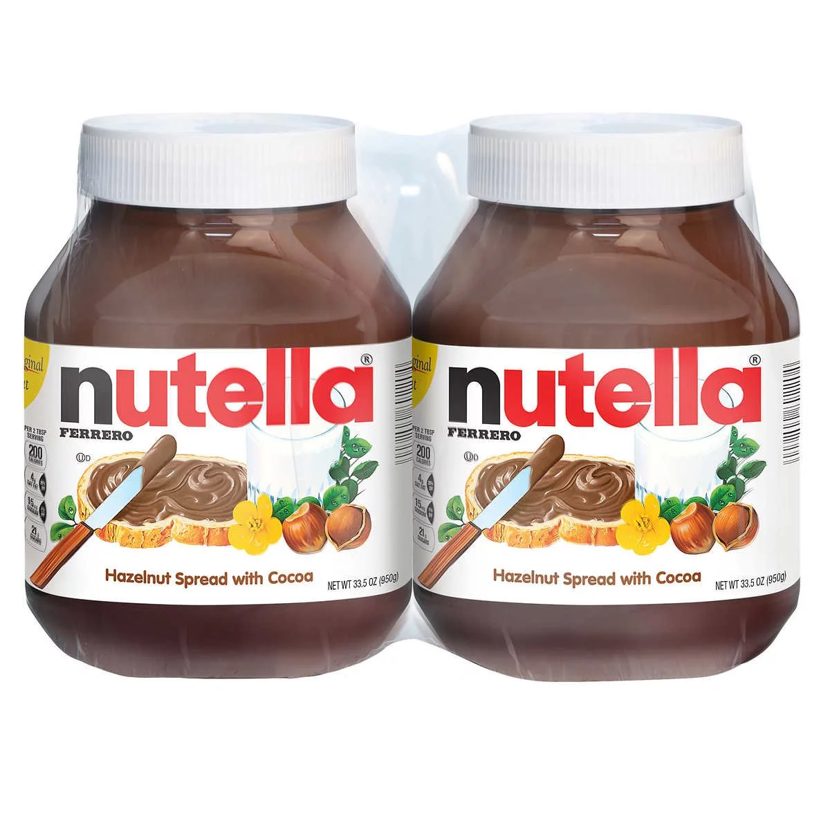 Nutella Hazelnut Spread, 33.5 oz Bottle, 2 Pack is halal suitable ...