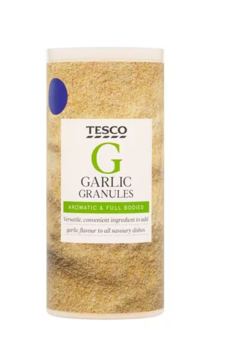 Tesco Garlic Granules 138gms is Halal, Install Mustakshif