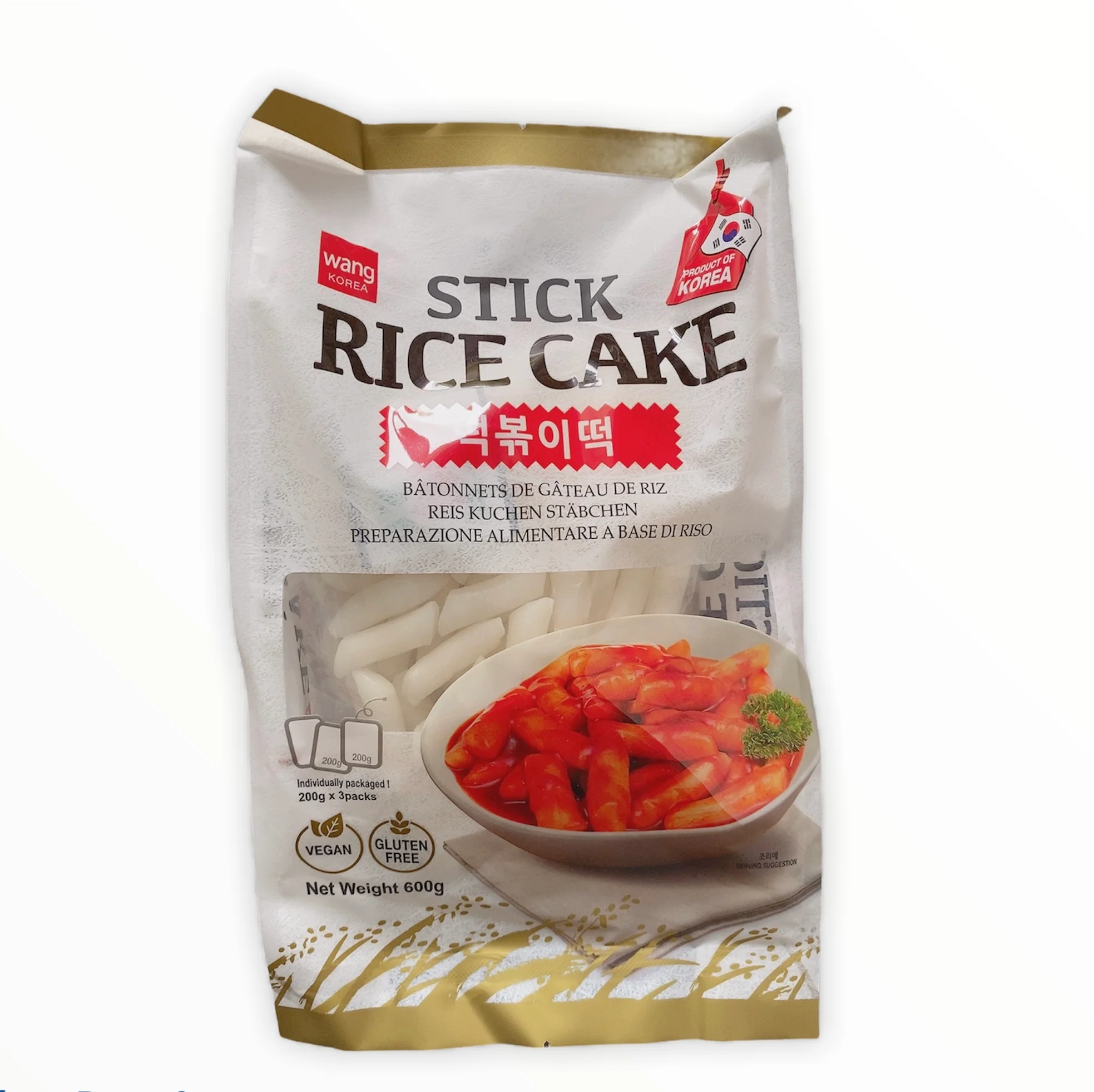 Wang Korean Stick Rice Cake 600g is not Halal, Install Mustakshif