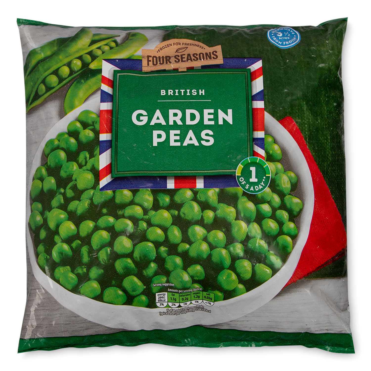 Four Seasons British Garden Peas 900g is Halal, Install Mustakshif