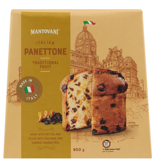 Mantovani Traditional Fruit Panettone 900g is not Halal, Install Mustakshif