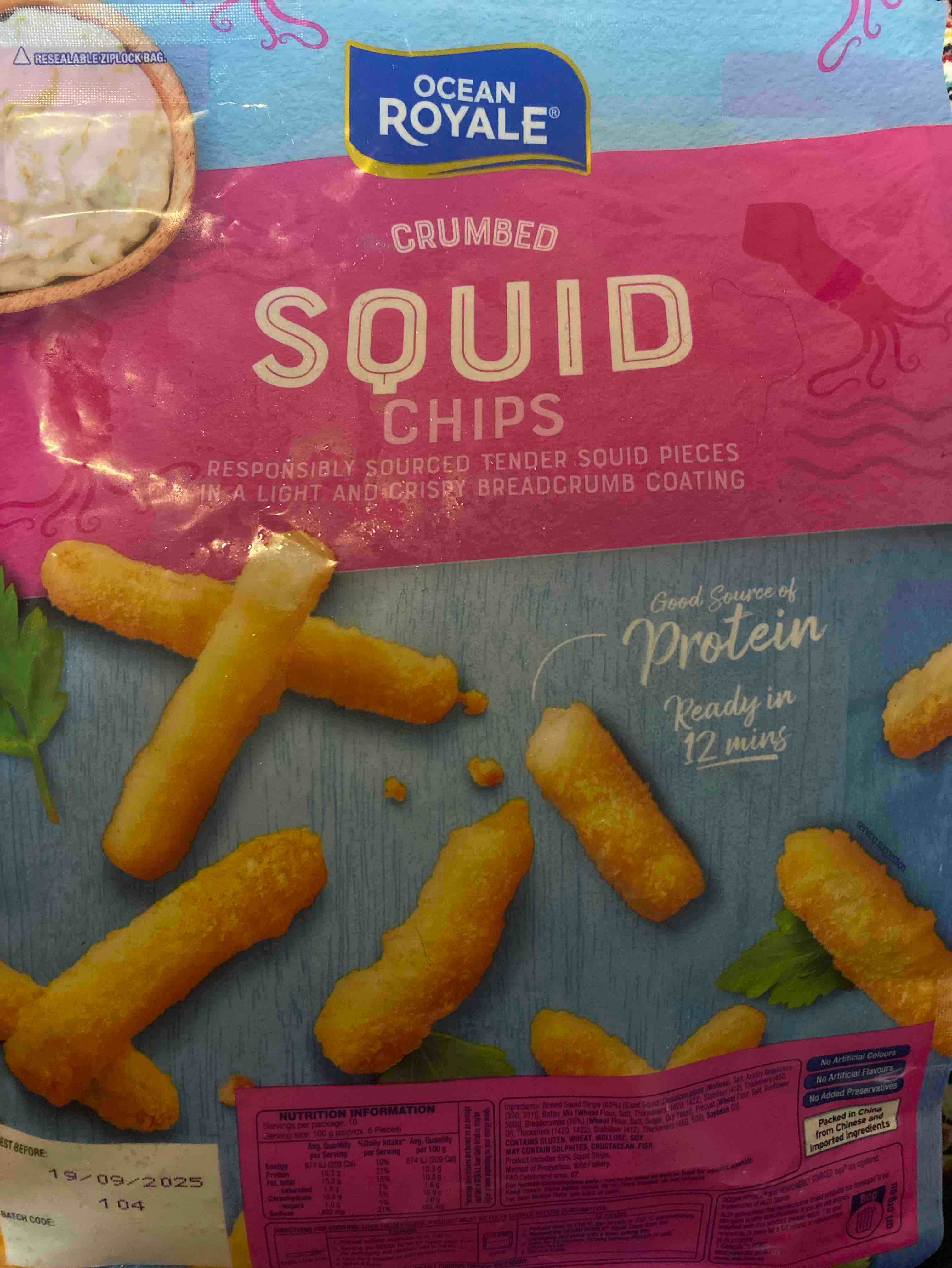 Ocean Royale CRUMBED SQUID CHIPS is not Halal, Install Mustakshif