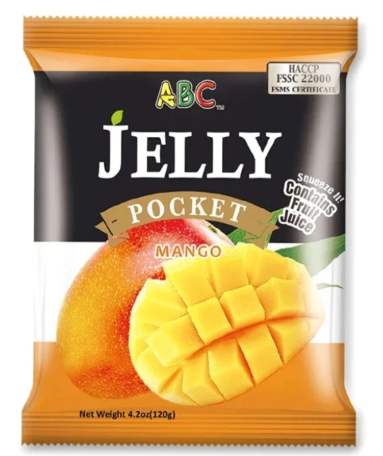 ABC Mango-Flavored Fruit Jelly, 120g is Halal, Install Mustakshif