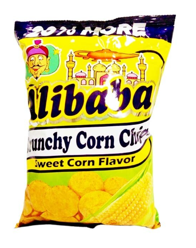 Alibaba Crunchy Corn Chips Sweet Corn Flavor 120g is Halal, Install ...